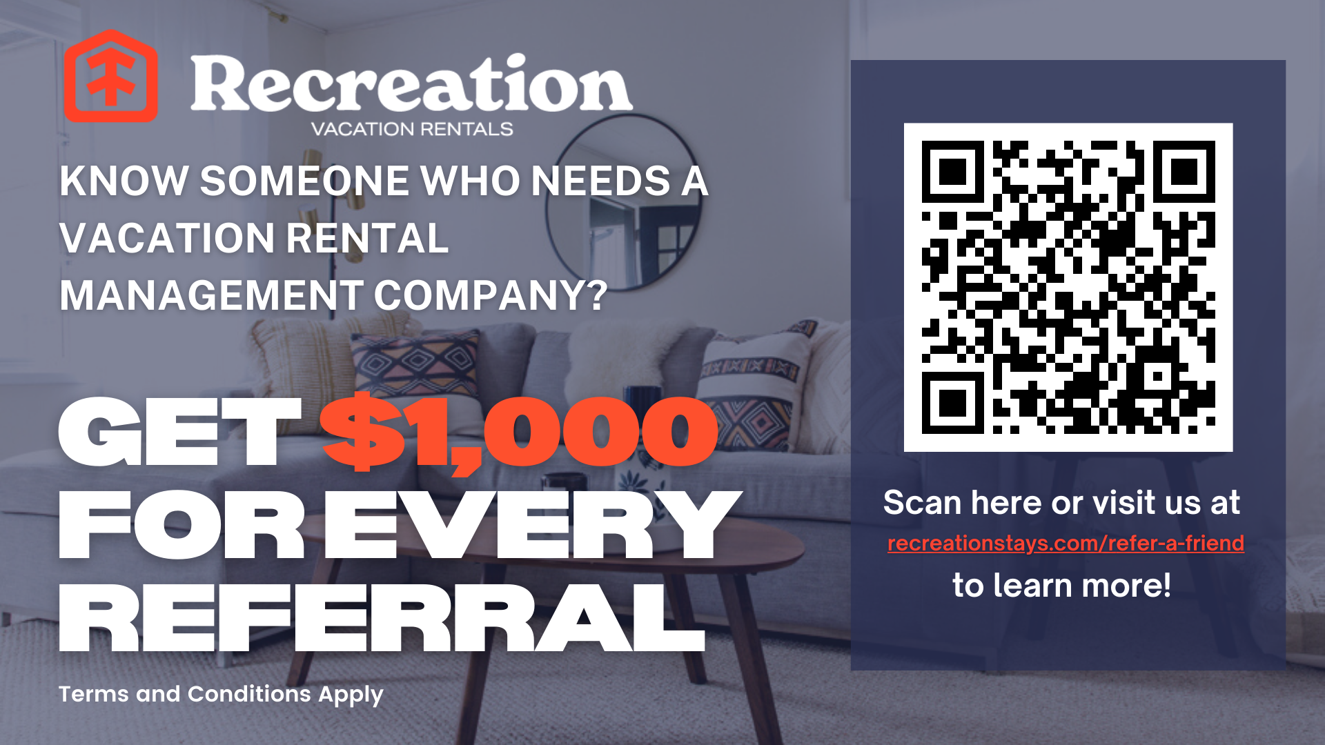 Referral Program | Recreation Stays